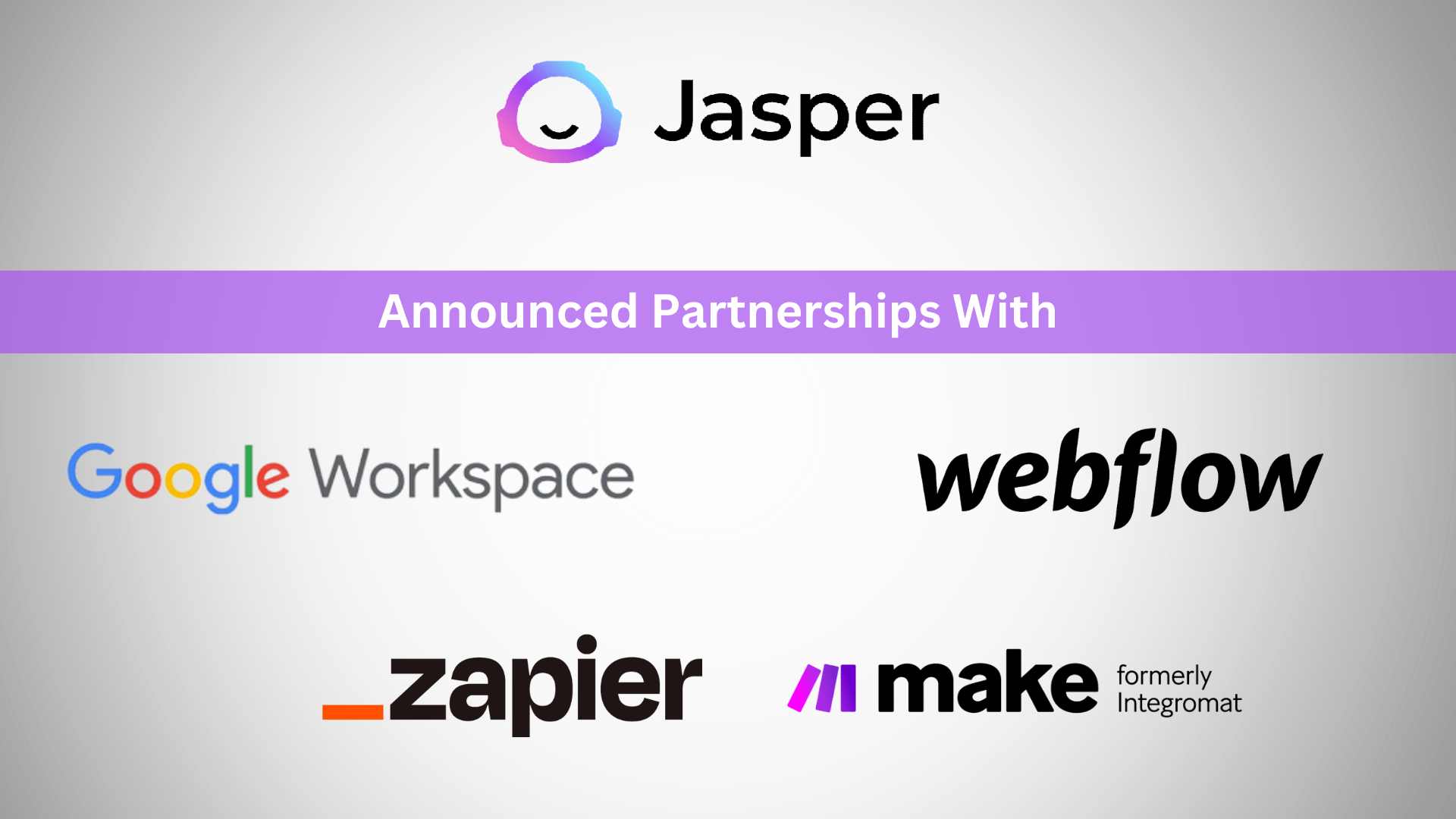 Jasper partners with Google Workspace, Webflow, Make and Zapier to Bring On-Brand AI Content ...